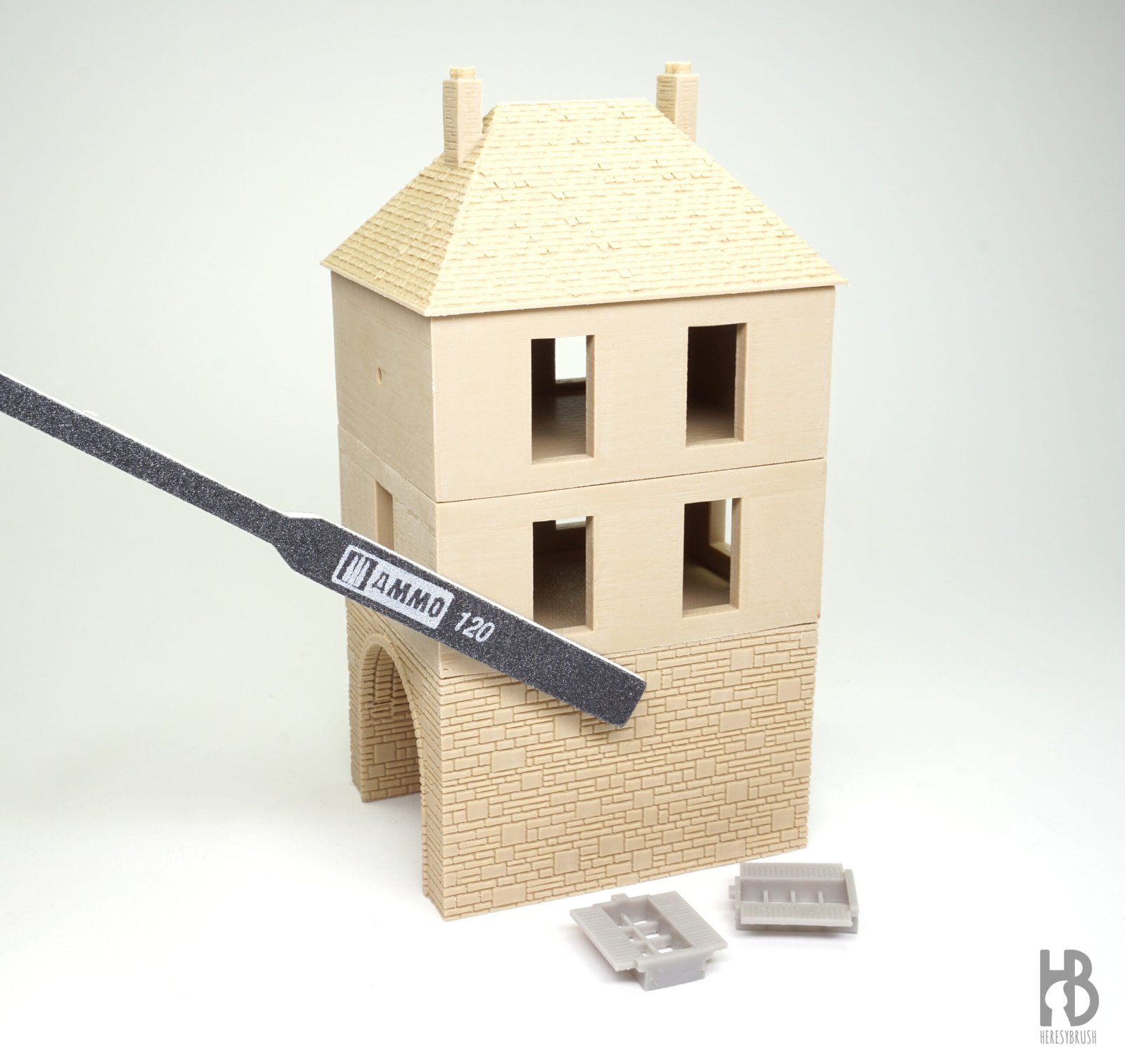 How to paint 3D-printed buildings – HeresyBrush