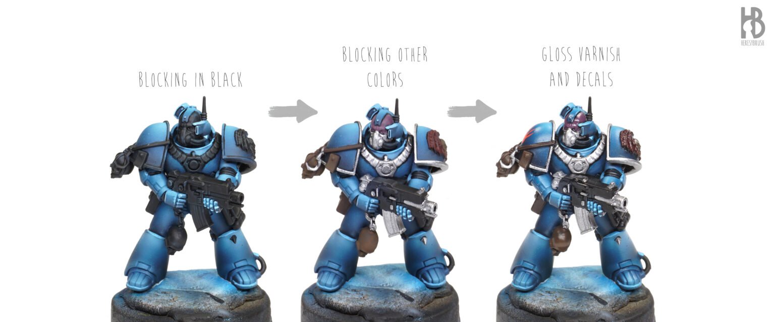How to paint WH30K Night Lords – HeresyBrush