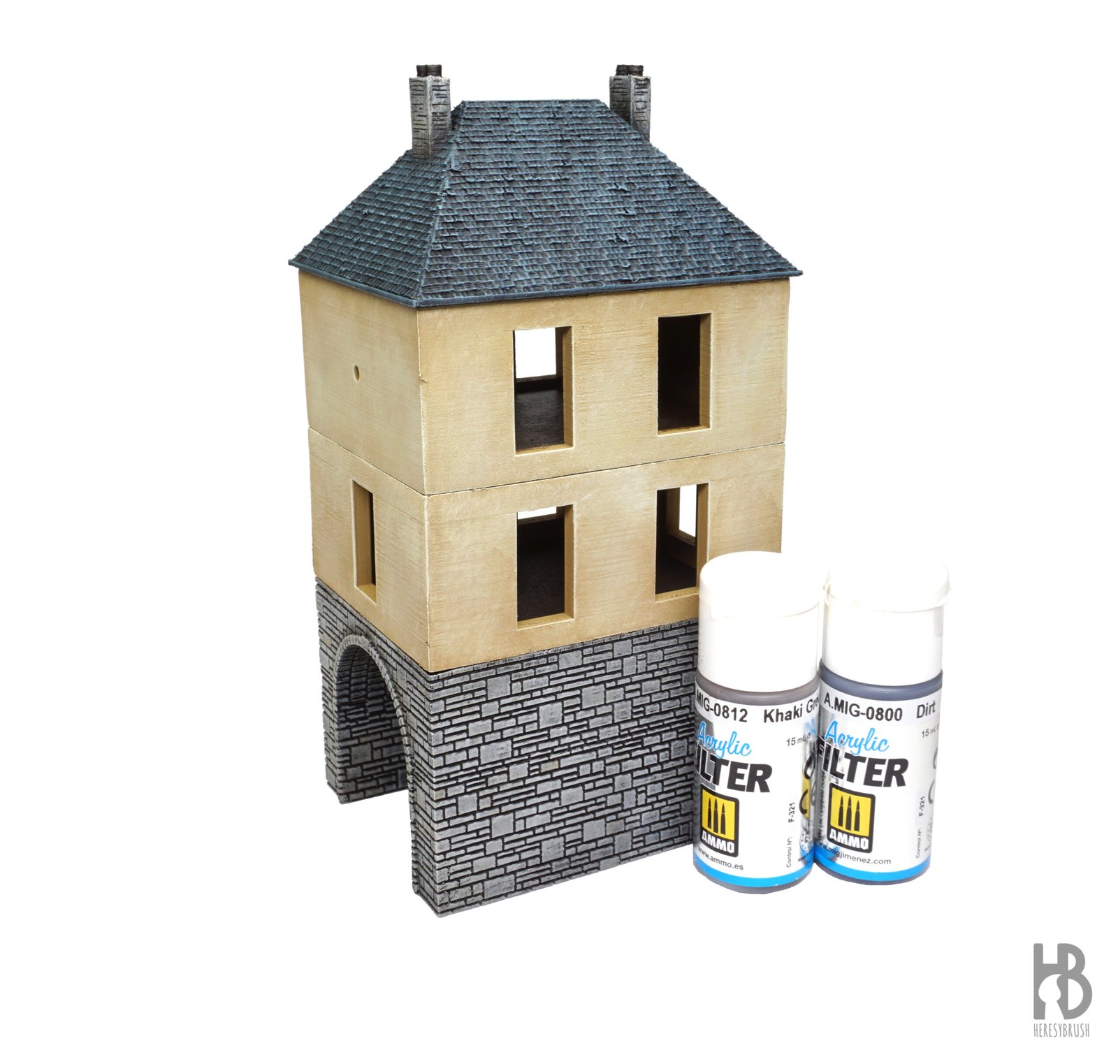 How to paint 3D-printed buildings – HeresyBrush