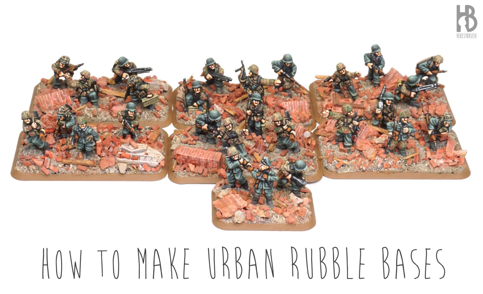 How to create urban rubble bases – HeresyBrush