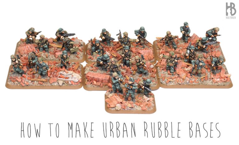 How to create urban rubble bases – HeresyBrush