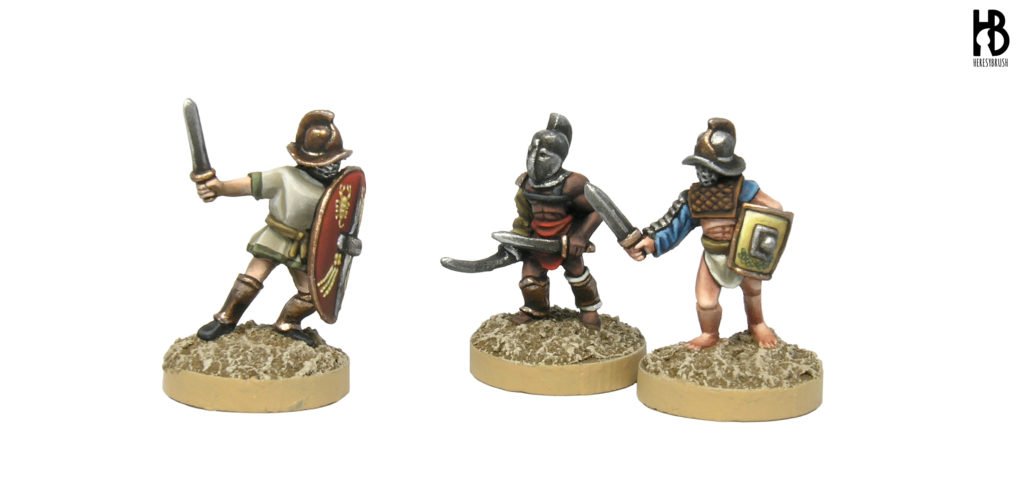 How to paint gladiators in 15mm, and different human skin colors ...