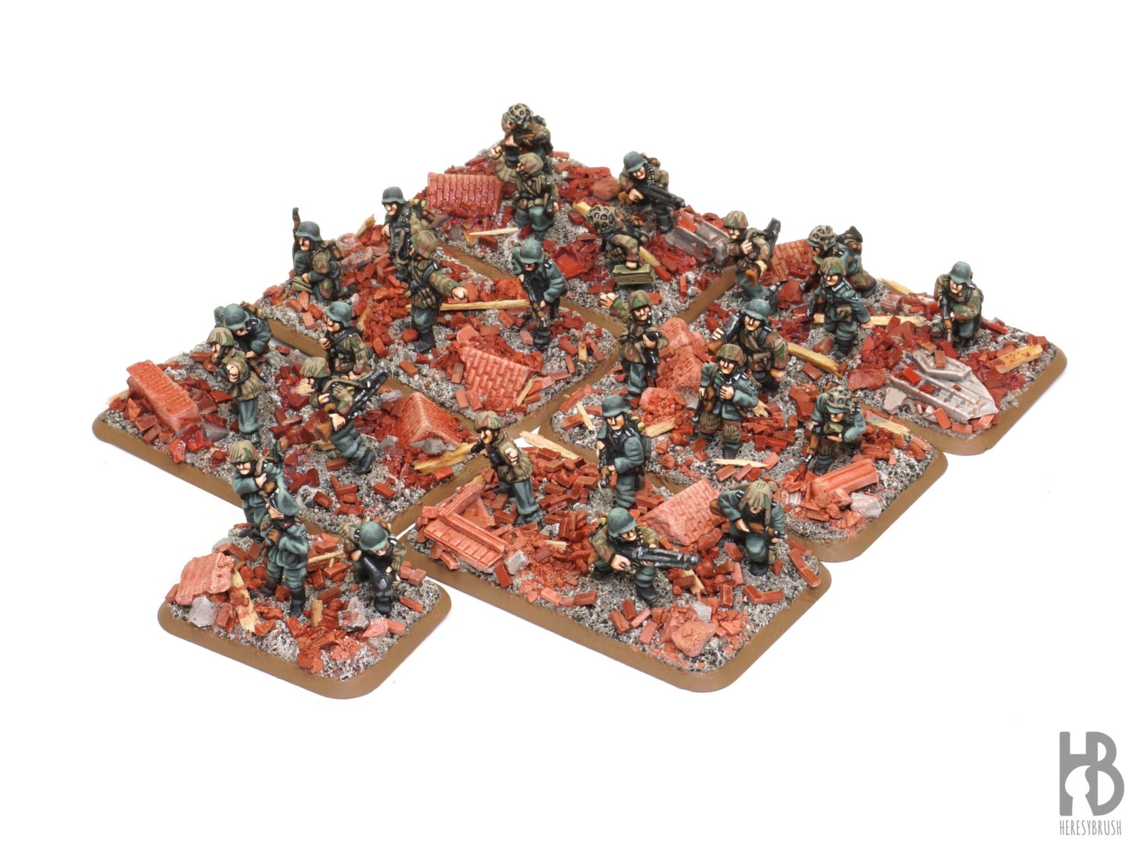 How to create urban rubble bases – HeresyBrush